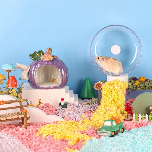 BUCATSTATE Hamster Wheel Silent, 6.7in Hamster Exercise Wheels Basic- Quiet Spinner Hamster Running Wheels for Gerbil Dwarf Syrian Hamster Rat Mice
