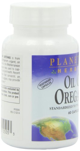 Planetary Herbals Oil of Oregano, May Provide Support To The Immune System,60 Vegetarian Capsules