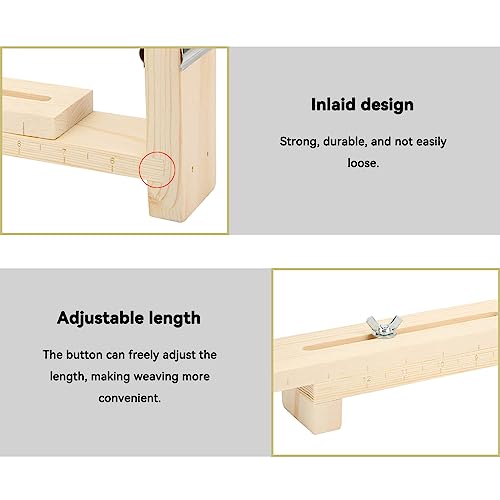 Cyrank Wood Bracelet Jig, Adjustable U Shape Jig Bracelet Maker Bracelet Braiding Tool with 2 Clips Paracord Bracelet Making Jig DIY Hand Knitting Braiding Tool