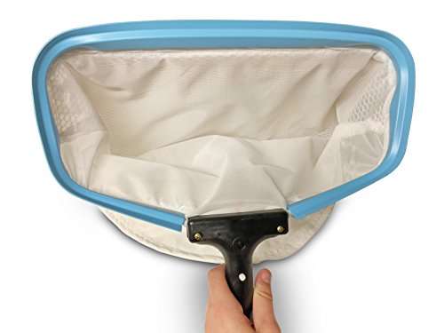 Bucket Lidz Triluca Pool Skimmer – Fine Mesh Net for Sand, Silt, Pet Hair, & Leaves – Great for Decorative Koi Ponds, Hot Tubs, and Pools