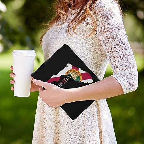 Florida Map Flag Protective Case Compatible with IPAD 2020 AIR 4 (10.9in) Stand Case Auto Sleep/Wake Cover