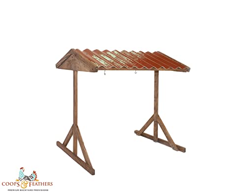 Coops & Feathers Food & Water Shelter-Keep Birds from Roosting on Feeders/Waters and & Prevent Food from Getting Wet