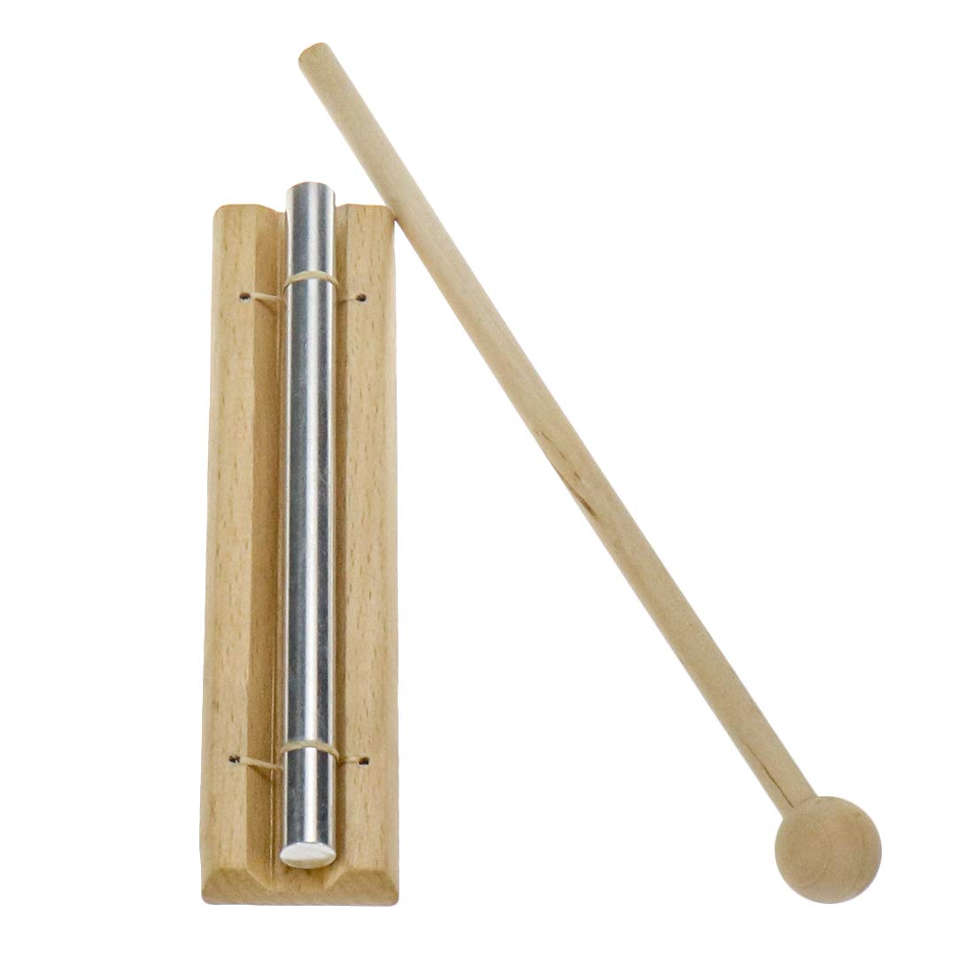 Bitray Meditation Chime, Solo Percussion Instrument with Mallet for Prayer, Yoga, Eastern Energies Classroom Bell