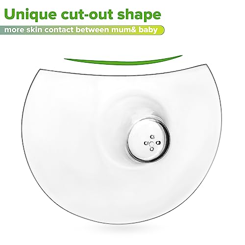 haakaa Nipple Shields for Nursing Nipple Shield for Breastfeeding with Storage Case Ultra-Thin Food-Grade Silicone (24mm, 2pk)