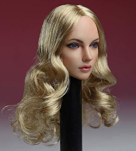HiPlay 1/6 Scale Female Figure Head Sculpt, Beuty Charming Girl Doll Head for 12" Action Figure Phicen, TBLeague DH046 (B)