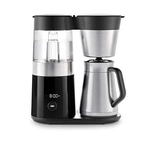 OXO BREW 9 Cup Programmable Coffee Maker Bundle BREW Conical Burr One Push Start Coffee Grinder - Stainless Steel/Black