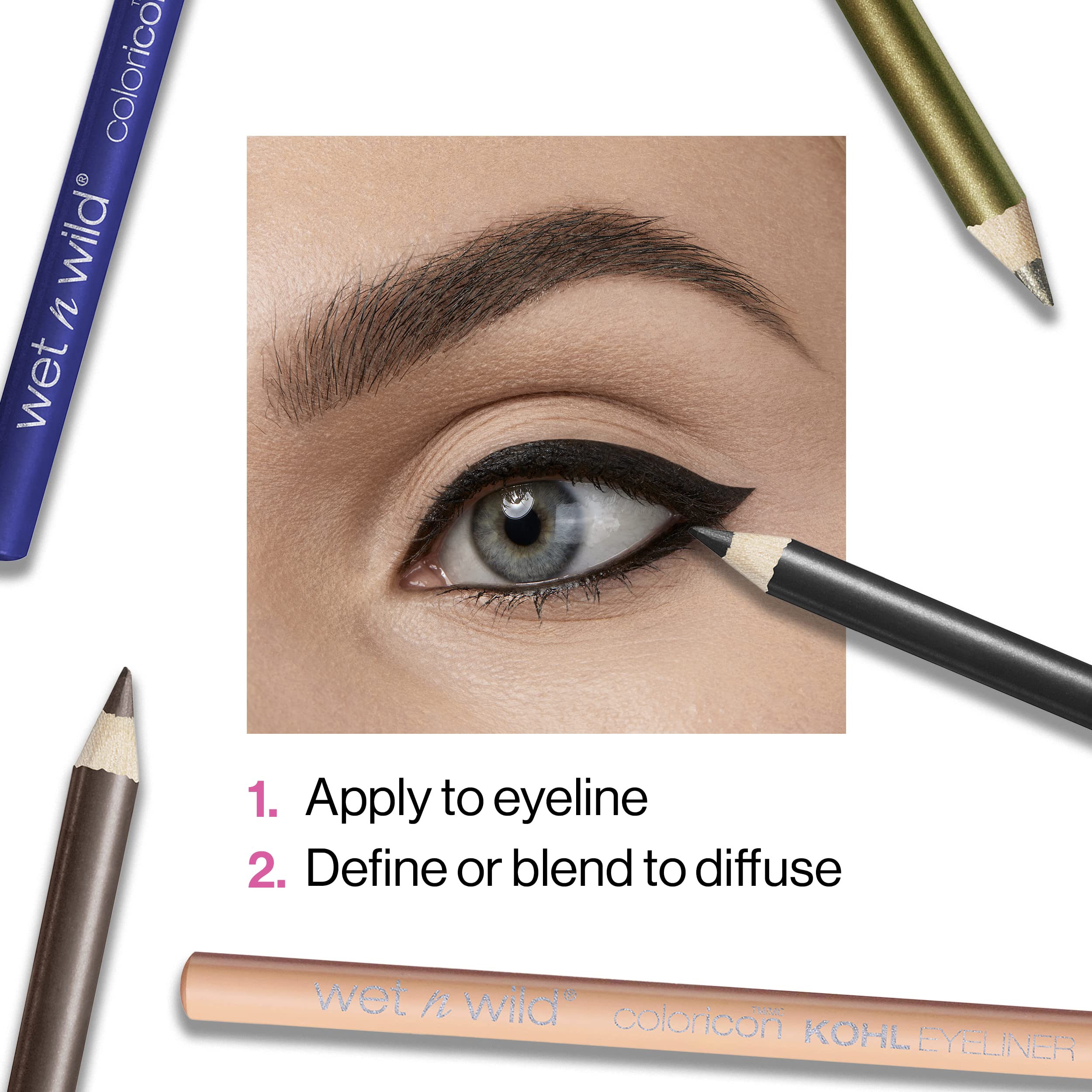 wet n wild Color Icon Kohl Eyeliner Pencil, Rich Hyper-Pigmented Color, Smooth Creamy Application, Long-Wearing Matte Finish Versatility, Cruelty-Free & Vegan - Neutral Calling Your Buff!