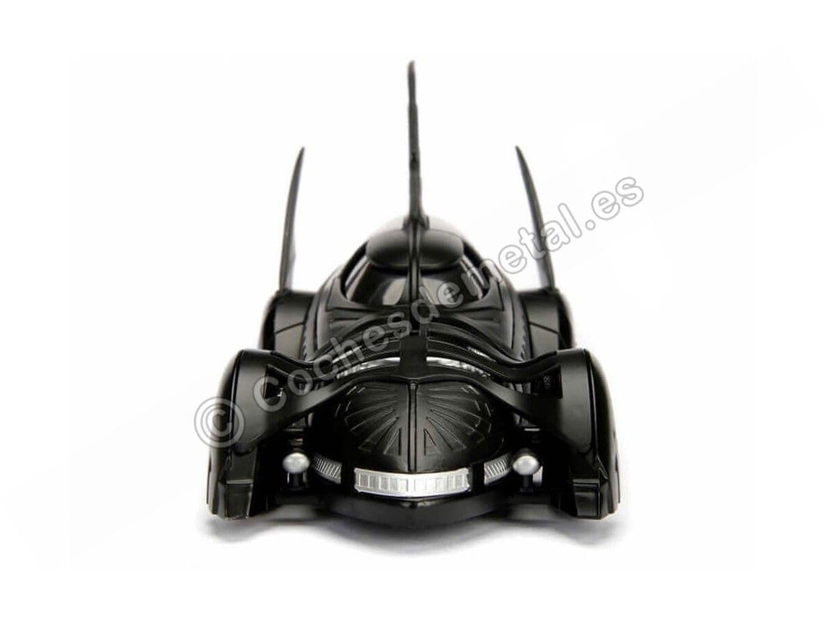 Jada Toys DC Comics Batman Forever Batmobile & Batman Figure 1:24 Die - Cast Vehicle with Figure Matte Black