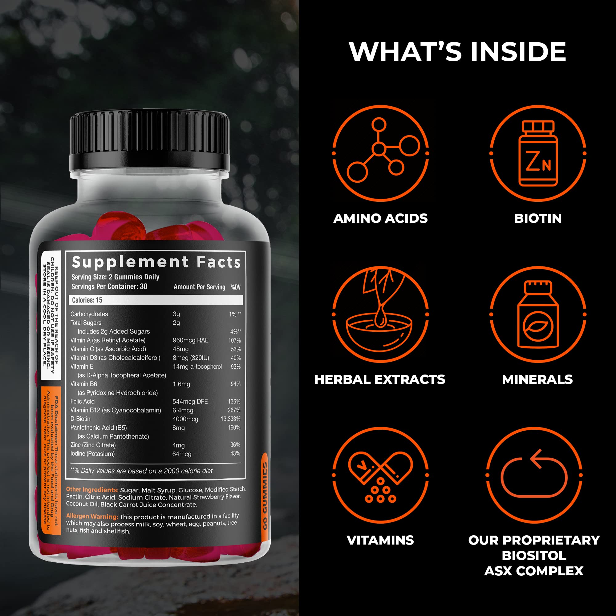 Beard Growth Serum & Gummies Bundle by Wild Willies for Thicker & Fuller Beard