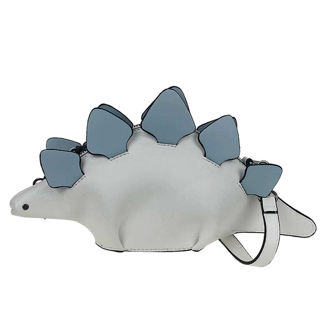 LA CHA Womens Purses Crossbody Dinosaur Clutch Handbags for Girls (White)