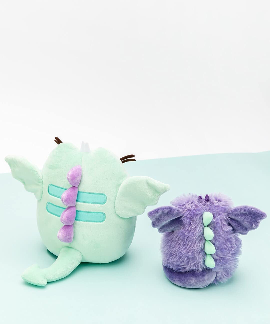 GUND Pusheen The Cat Grumpy Dragonsheen Plush, Dragon Stuffed Animal for Ages 8 and Up, Green/Purple, 9”