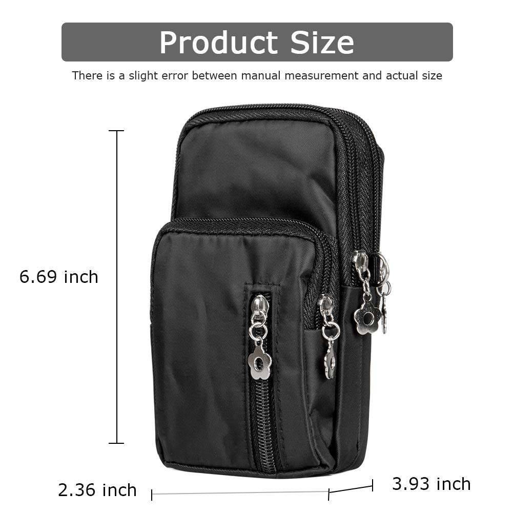 Ladies Crossbody Bag Mobile Phone Shoulder Bag Cotton Mobile Phone Handbag (#3)
