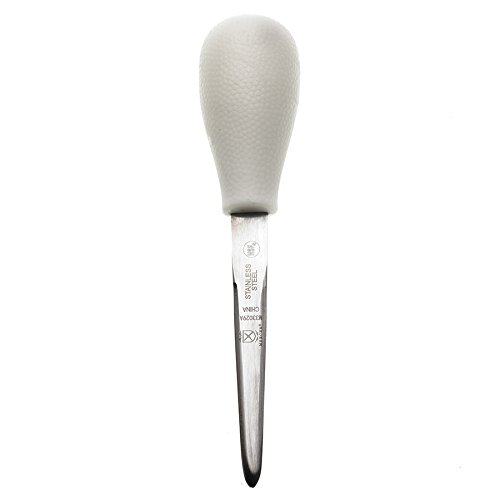 Mercer Culinary Boston Style Oyster Knife with Poly Handle, 4 Inch, White