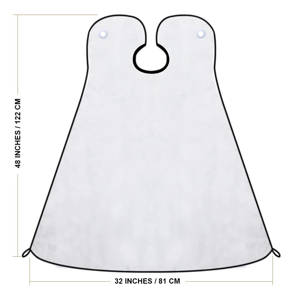 Beard Shaving Catcher Bib - The Smart Way to Shave - Beard Trimming Apron & Shaving Cape - Perfect Grooming Gift or Men's Birthday Gift - by Mobi Lock