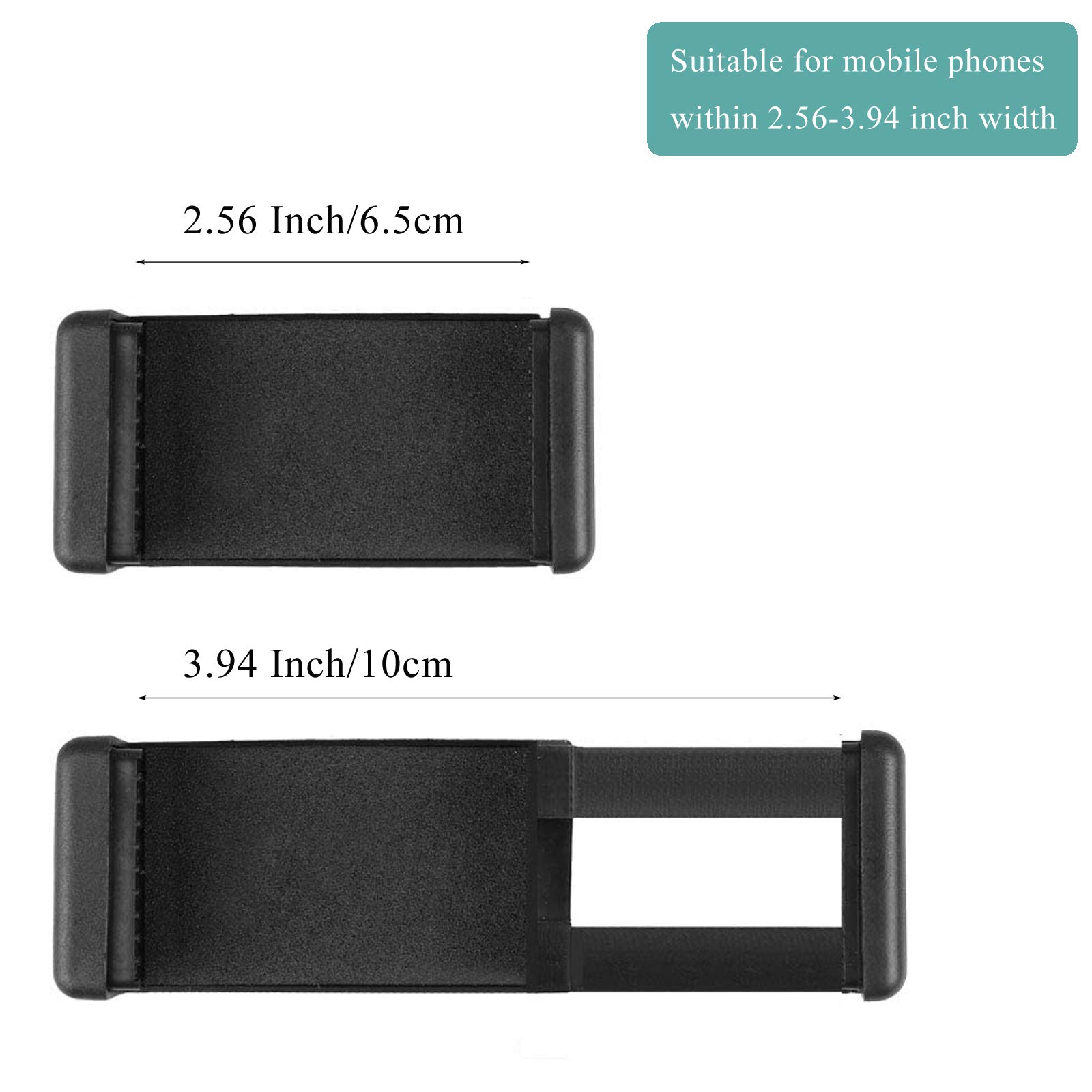 Guitar Bass Ukulele Headstock Cell Phone Holder, Live Broadcast Bracket Clip for iPhone Samsung Smart Phones, Mount for Close Up Home Music Recording