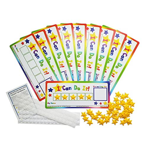 Kenson Kids I Can Do It! Reward Chart Token Board Classroom Pack (10) New!