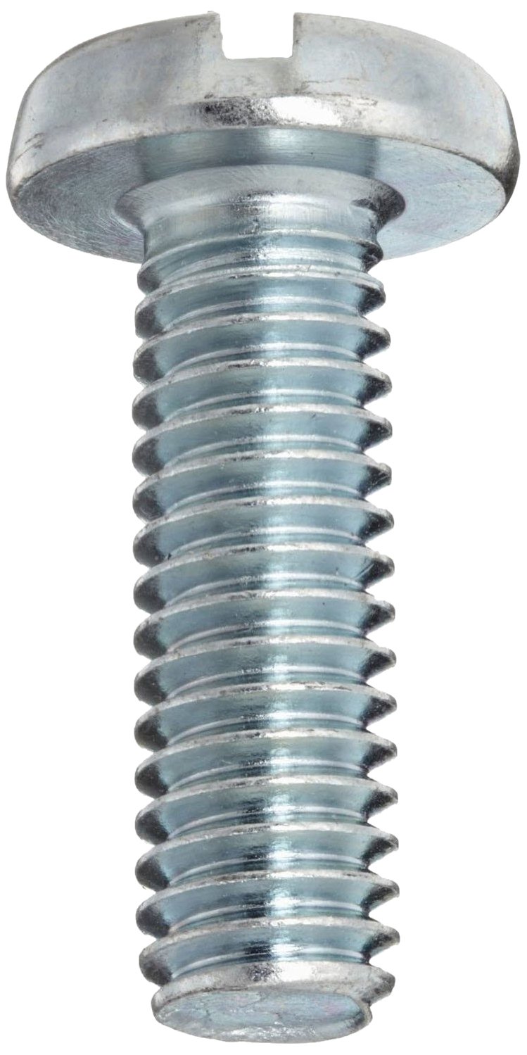 Small Parts Steel Steel Pan Head Machine Screw, Zinc Plated, Meets ASME B18.6.3, Slotted Drive, #3-48 Thread Size, 3/16" Length, Fully Threaded, Imported (Pack of 100)