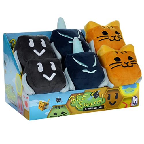 Bee Swarm Collectible Plush Stuffed Animal Toy - 3.5” - Tabby Bee Plushie (Series 1)
