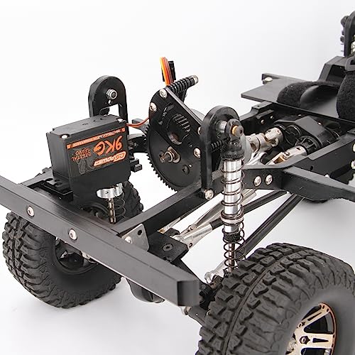 DSPOWER 9KG Waterproof Plastic Digital Servo Metal Gear High Torque Motor Servos with 25T Servo Horn for 1/8 1/10 1/12 RC Drift Car On Road Off Road Buggy Baja Boat Drones Aircraft Helicopter Robot.