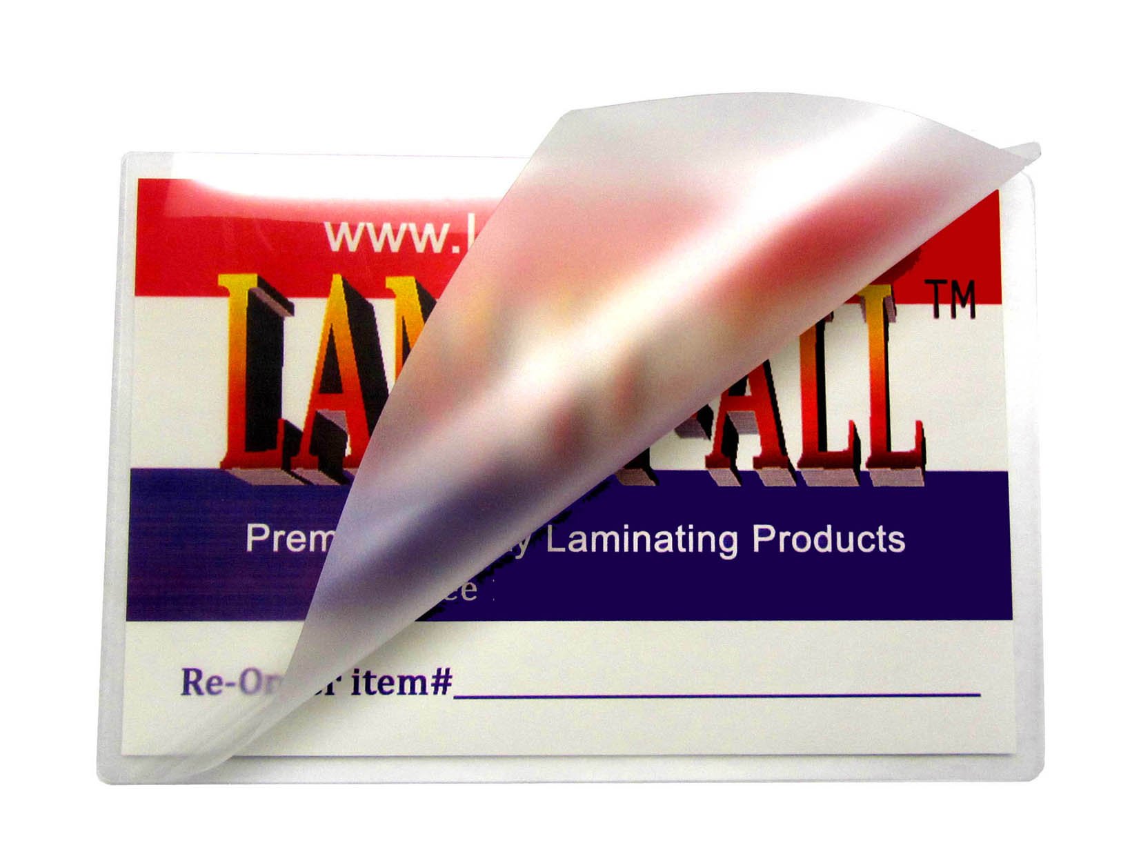 LAM-IT-ALL Premium 5 Mil Business Card Hot Laminating Pouches 2-1/4 x 3-3/4 (Pack of 100) Clear