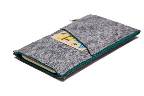 Felt Sleeve with Cards Pocket for the New iPhone 13 Pro Max/Pro/Mini/iPhone 12 Pro/XR/SE. Handmade