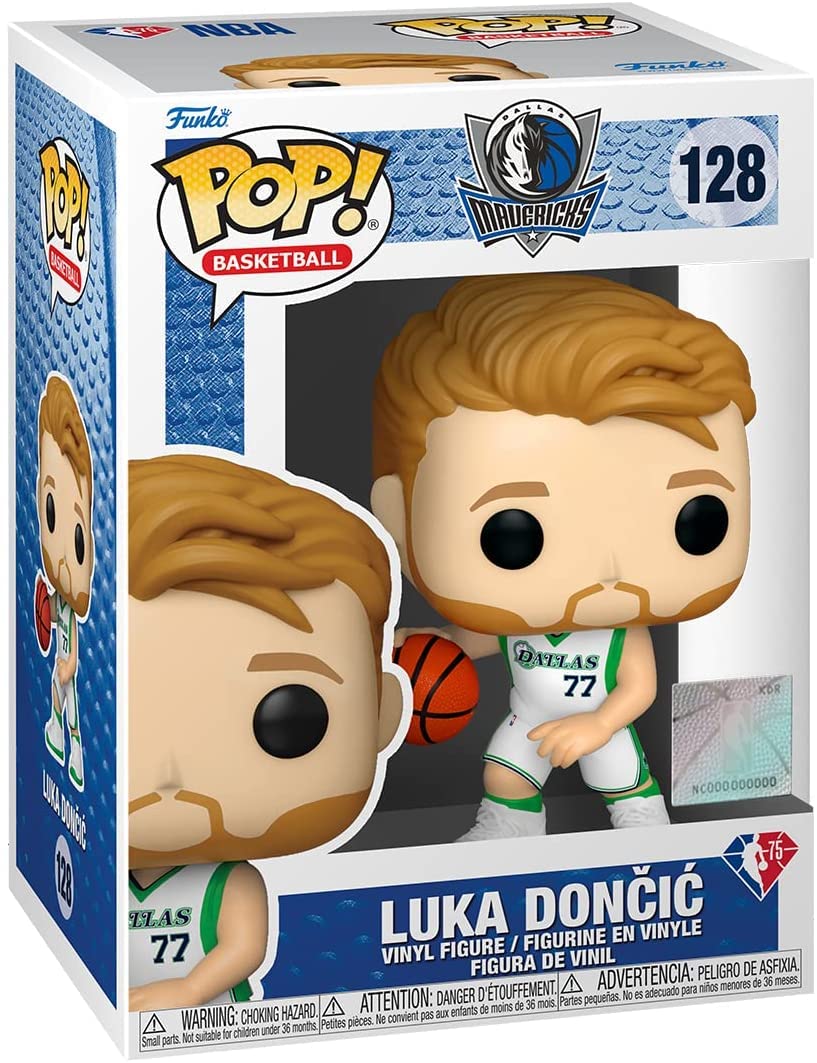 POP NBA: Mavericks - Luka Dončić (City Edition 2021) Funko Vinyl Figure (Bundled with Compatible Box Protector Case)