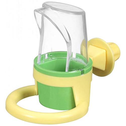 JW Pet Company Bird Cage Clean Cup Feeder & Waterer – Small Bird Feeder Easily Attaches to Cage for Parakeets, Canaries or Similar Small Birds
