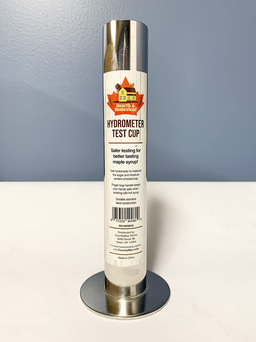 CountryMax Sap Hydrometer Test Cup for Measuring Sugar and Moisture Content, Maple Syrup Making