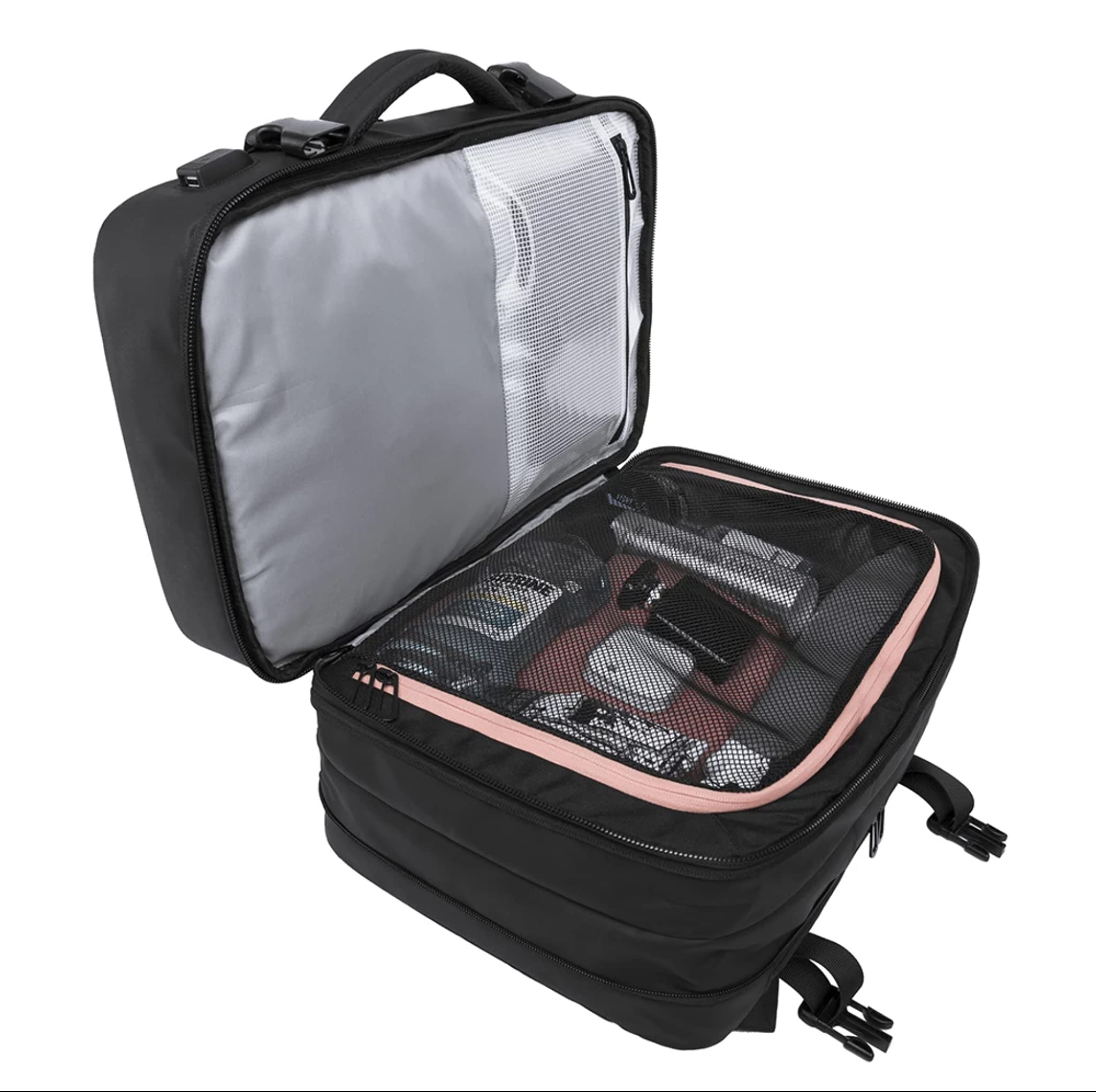 BANGE Laptop Backpack Expandable 21L-37L Waterproof USB Port 1.1 KG 15.6" Laptop Polyester Upgrade Travel Bag
