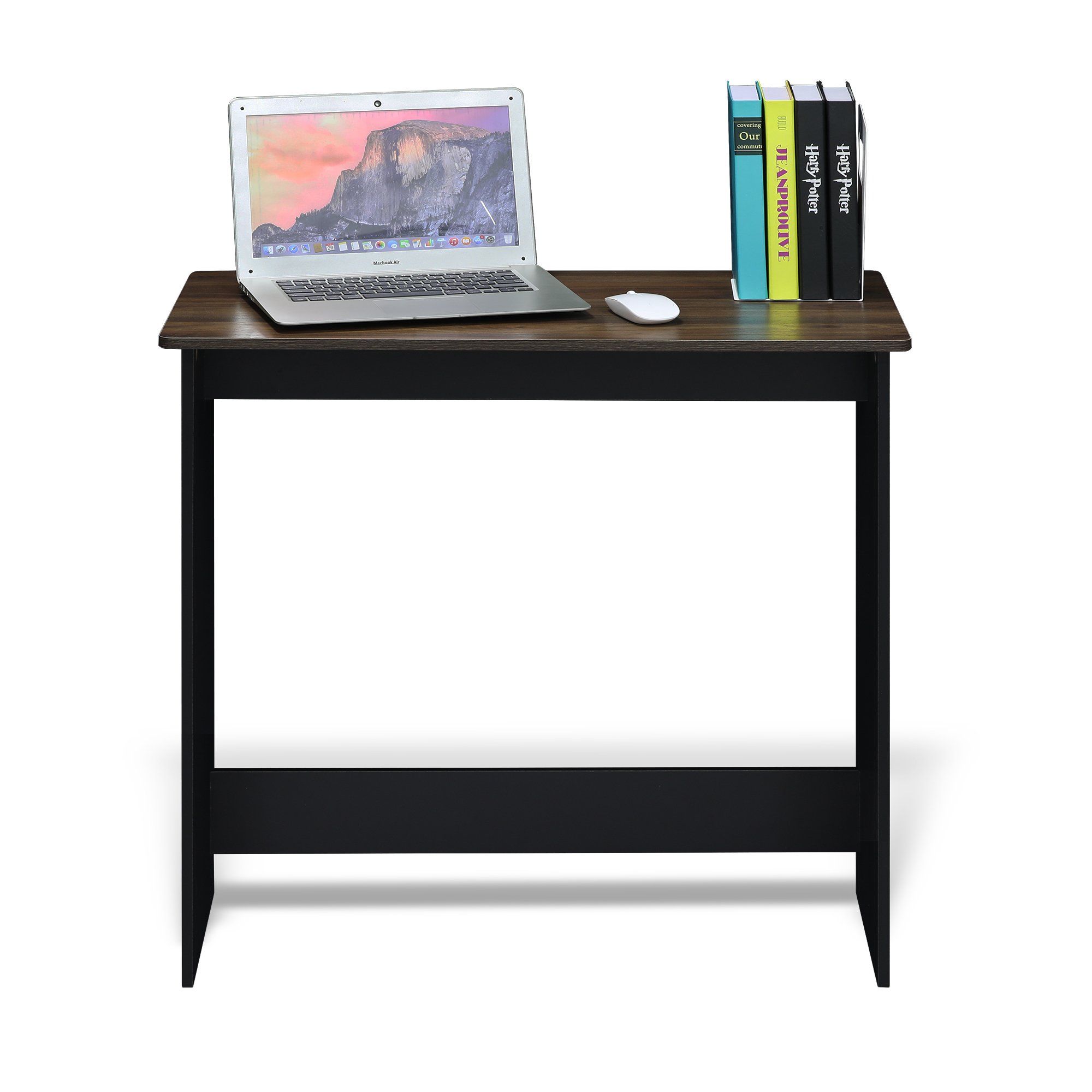 FURINNO Simplistic Study Table, Columbia Walnut