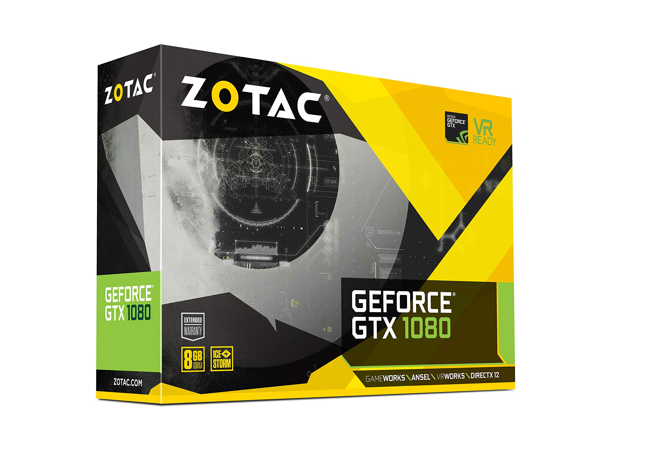ZOTAC GeForce GTX 1080 Mini 8GB GDDR5X VR Ready Gaming Graphic Card, DisplayPort 1.4, 1x HDMI 2.0, Dual-link DVI (ZT-P10800H-10P)