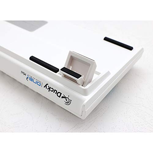 Ducky One 2 Mini Pure White - RGB LED 60% Double Shot PBT Mechanical Keyboard (Cherry MX Blue)