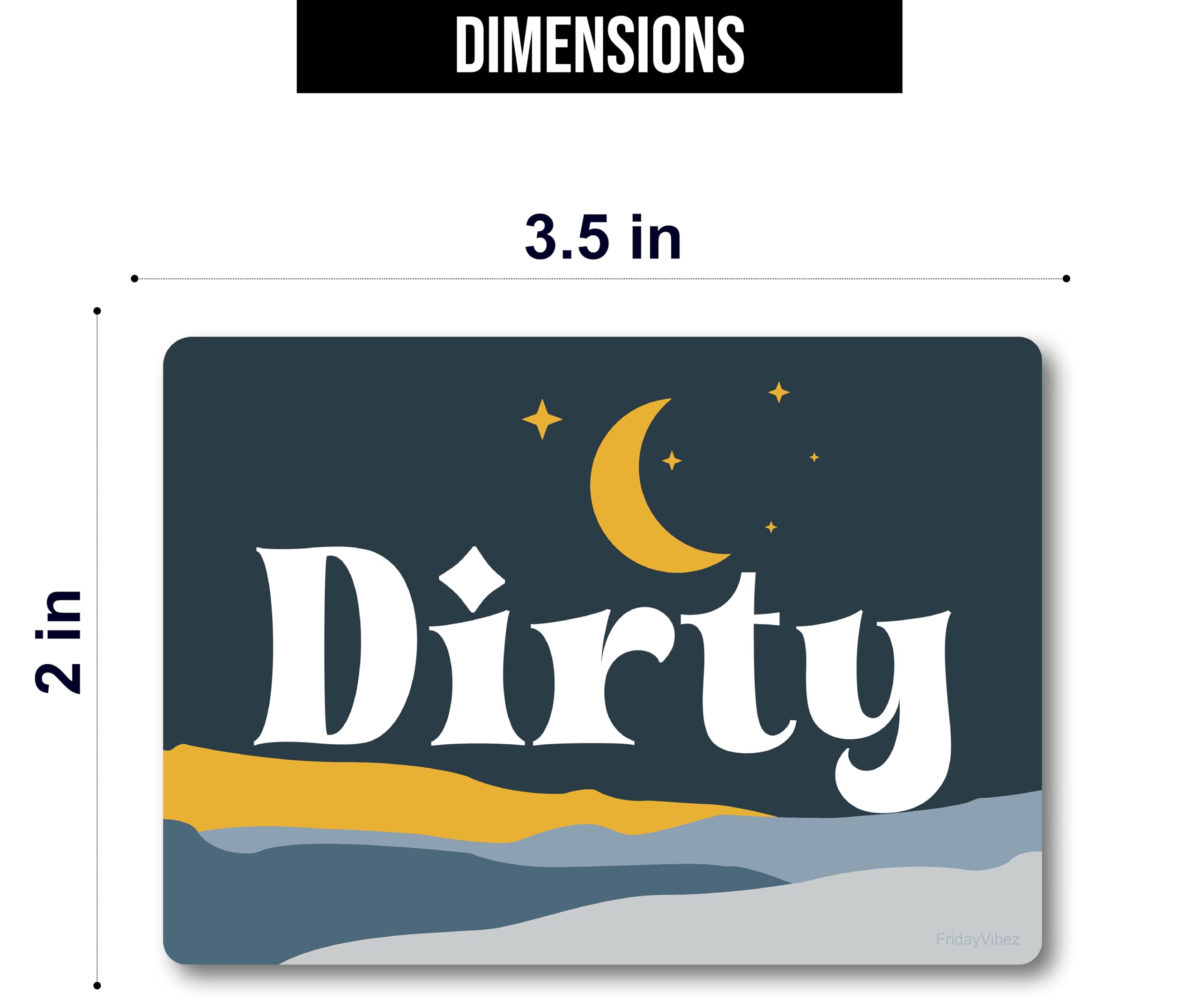 Boho Decor Dishwasher Magnet Clean Dirty Sign, Strong Clean Dirty Magnet for Dishwasher, Universal Dirty Clean Dishwasher Magnet Indicator for Kitchen Organization, Refrigerator Dish Wash Sign Magnet