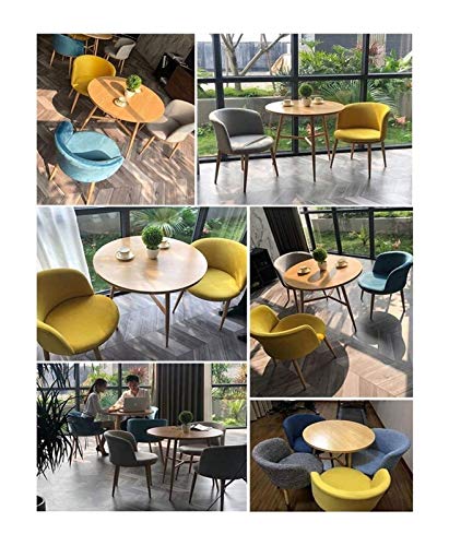 IWQHQXR Office Conference Table, Coffee Leisure Table and Chair Set Kitchen Study Bedroom Living Room Creative Display Round Dining Table Home Leisure Area Tea (Color : Style C) (Color : Grey)
