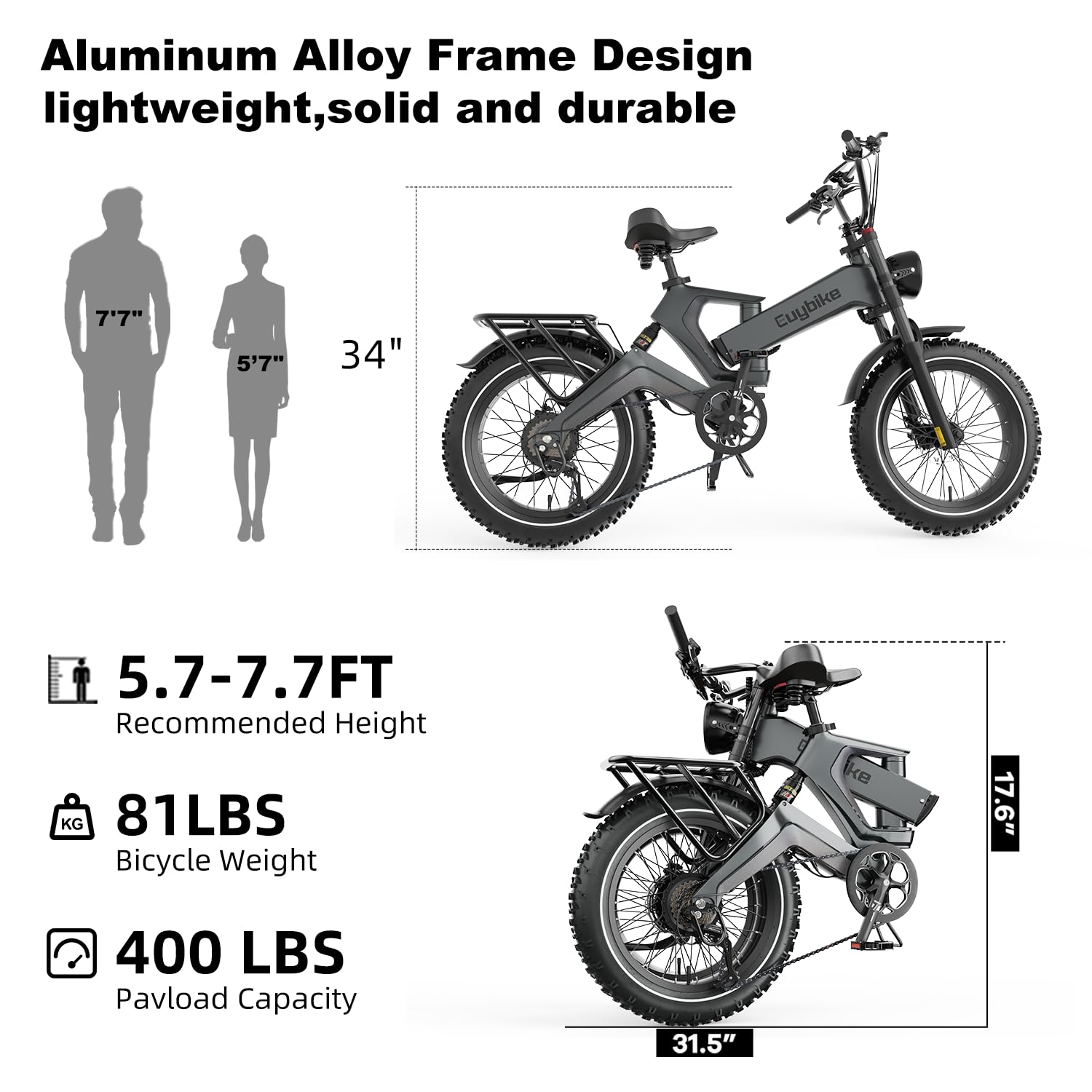 bluebiko 1000W/1500W/20000W Motor Folding Electric Bike for Adults,35MPH 100 Miles Long Range,48V 25Ah Removable Battery, 20" Fat Tire Foldable Ebikes,Hydraulic Disc Brake E-Bikes