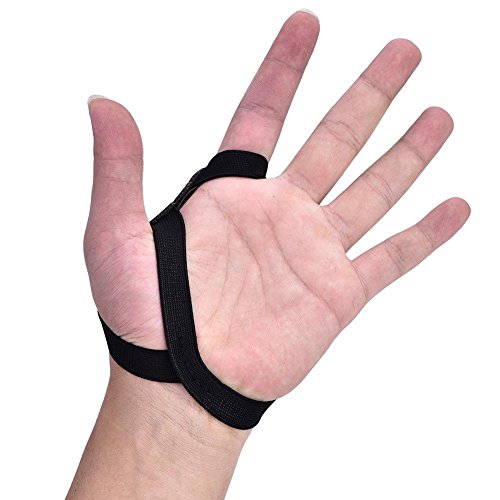 Archery Protective Gloves, Quality Microfiber and PU Archery Finger Hunting Hand Guard Shooting Left hand Protector(Brown)
