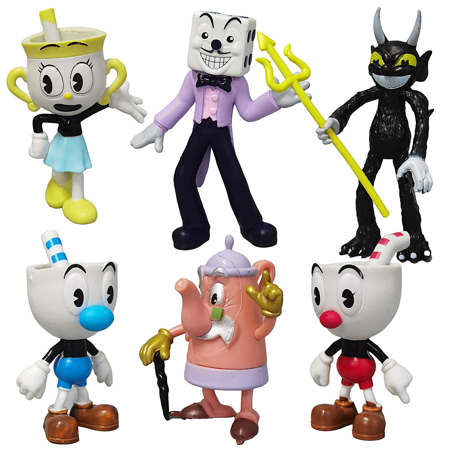 BoneKnight Gaming Action Figures (6Pcs/Set),Gift for Kids Halloween Thanksgiving Christmas Birthday Gifts