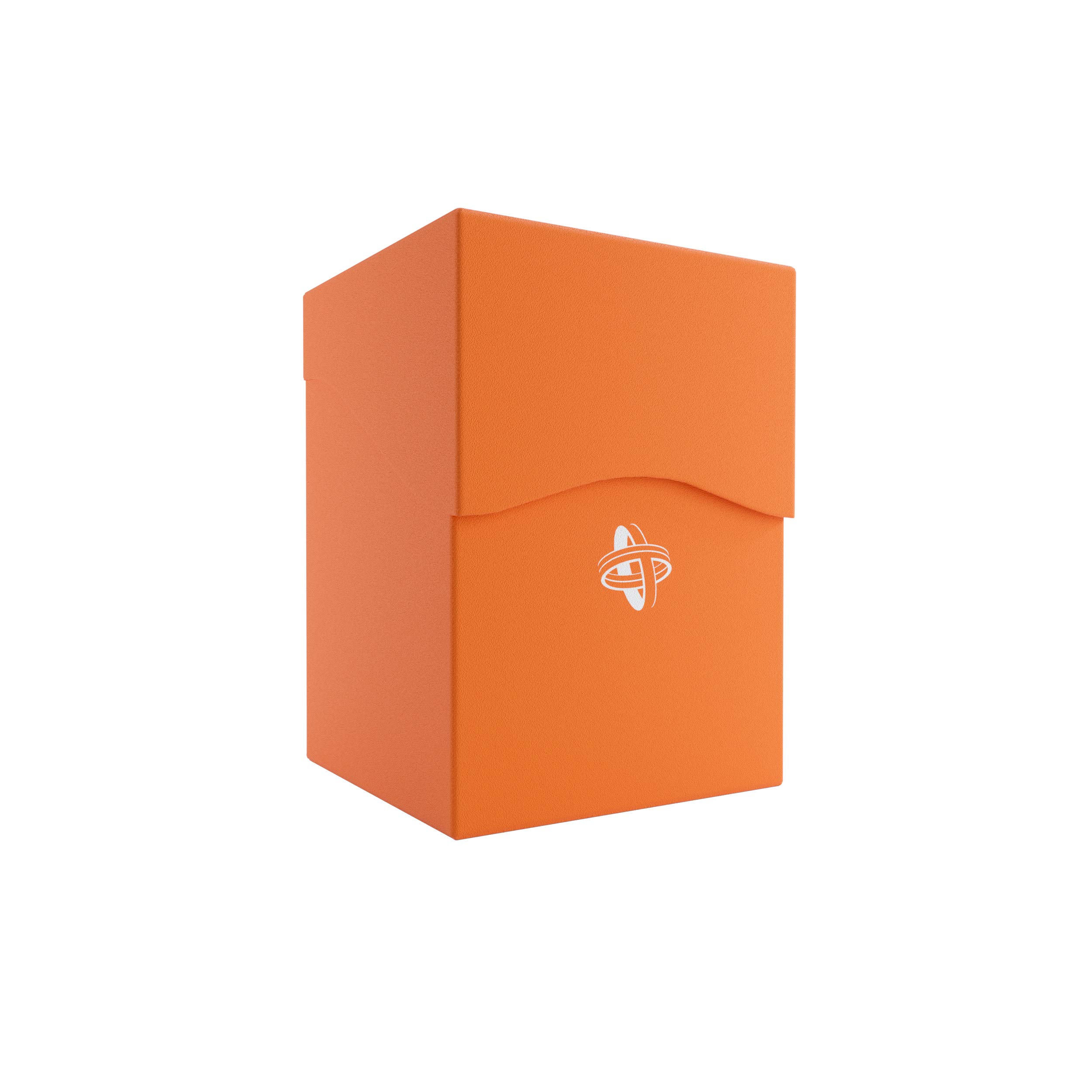 Gamegenic Deck Holder 100+ Casual Deck Box | Double-Sleeved Card Storage with Flex Card Divider | Premium Card Game Protector | Cobra Neck Technology | Holds up to 100 Cards | Orange Color | Made