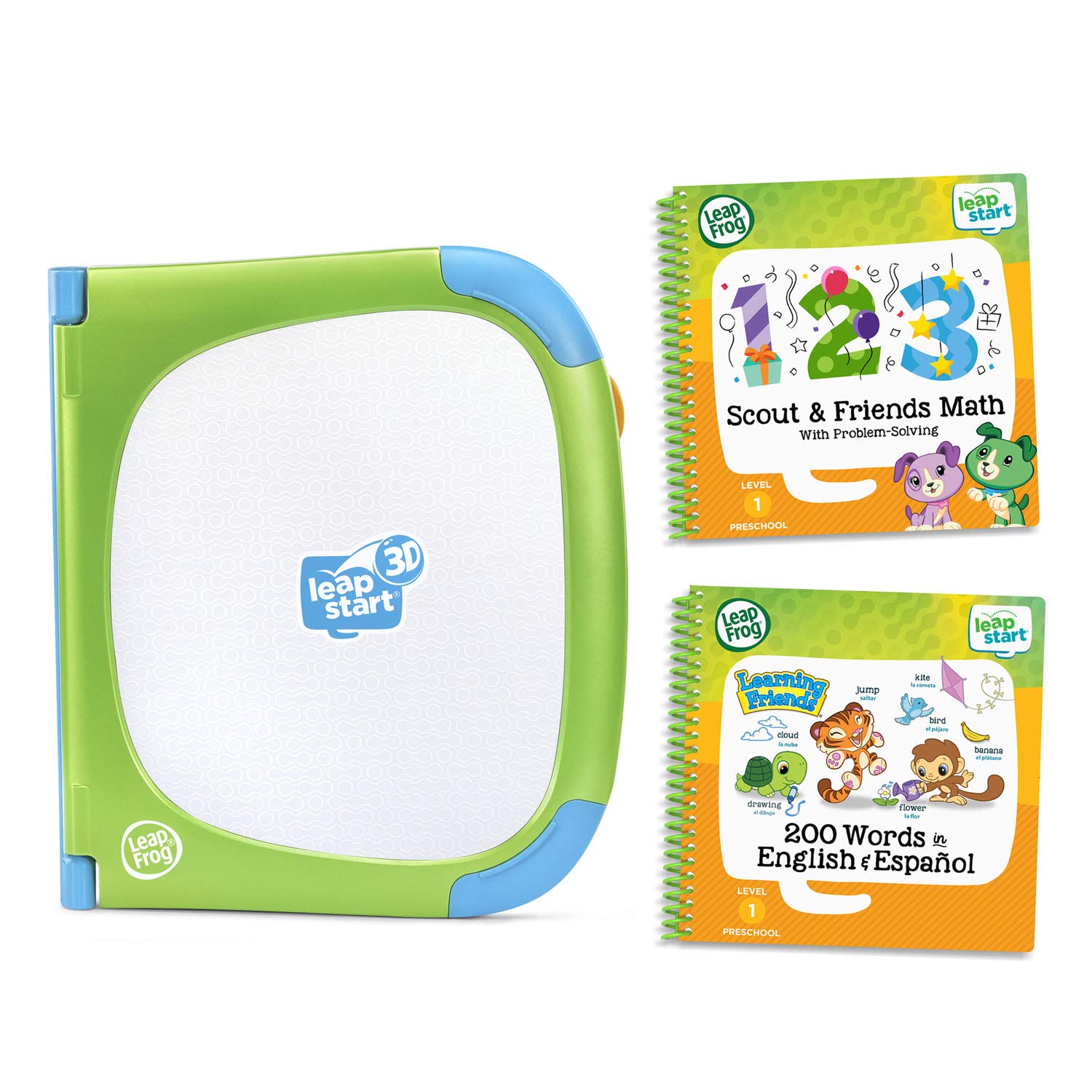 LeapFrog LeapStart 3D Interactive Learning System & 2 Book Combo Pack: Learning Friends and Scout & Friends Math