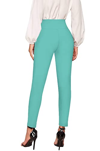Hybrid Women Stretch Skinny Dress Pants Pull On Office Leggings Trousers KP45002SKX 1073T Mint 2X