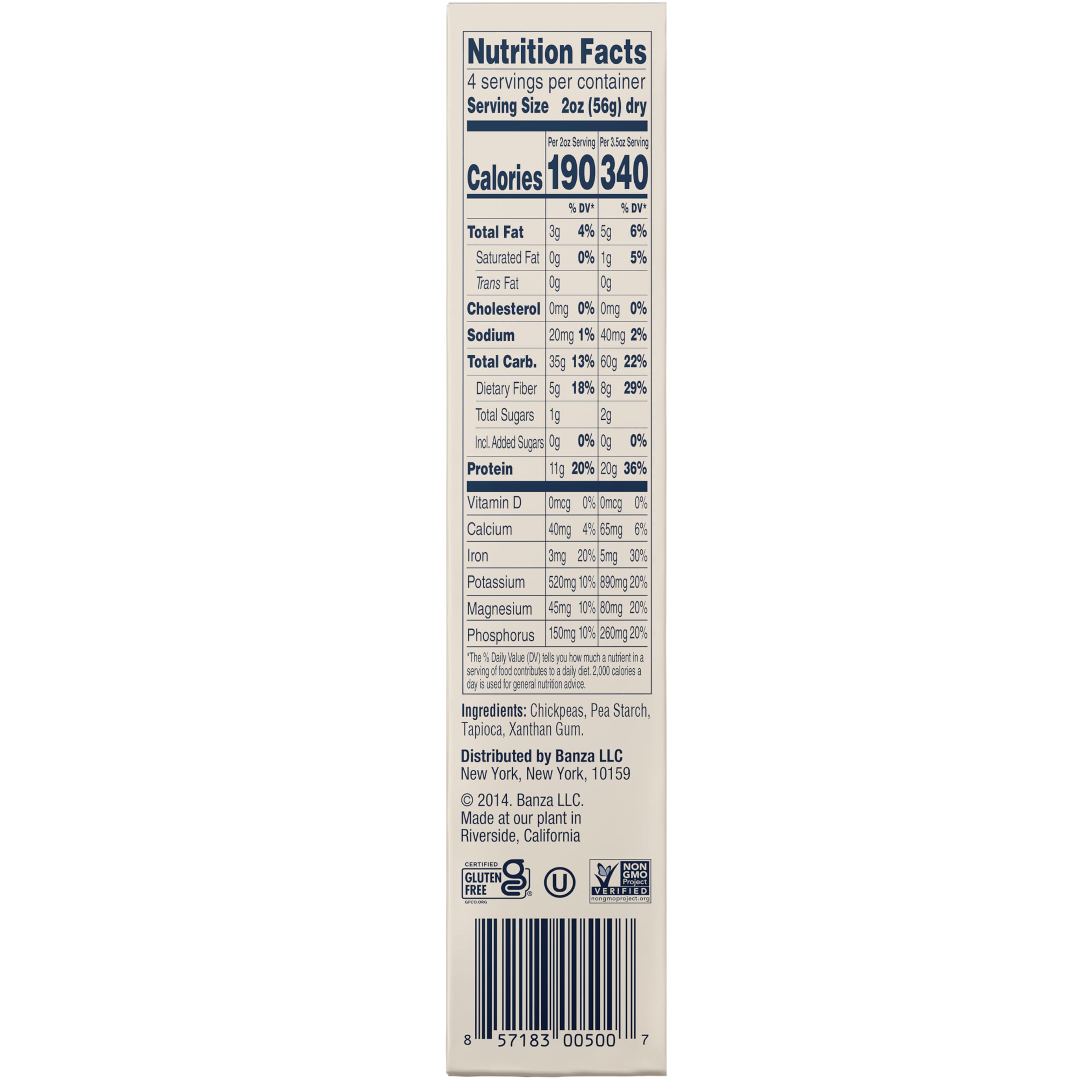 Banza Chickpea Pasta, Variety Pack (2 Penne Pasta/2 Rotini Pasta/2 Pasta Shells) - Gluten Free Healthy Pasta Noodles, High Protein Pasta, Lower Carb and Non-GMO Pasta Noodle - 8 oz (Pack of 6)