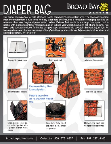 Tropical Fish Diaper Bag Deluxe Fish Theme Baby Bag - Loaded with Features & Pockets Gift For New Mom or Dad
