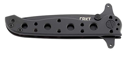 CRKT M16-10KSF EDC Folding Pocket Knife: Special Forces Everyday Carry, Black Serrated Edge Blade, Tanto, Frame Lock, Dual Hilt, Stainless Steel Handle, Reversible Pocket Clip