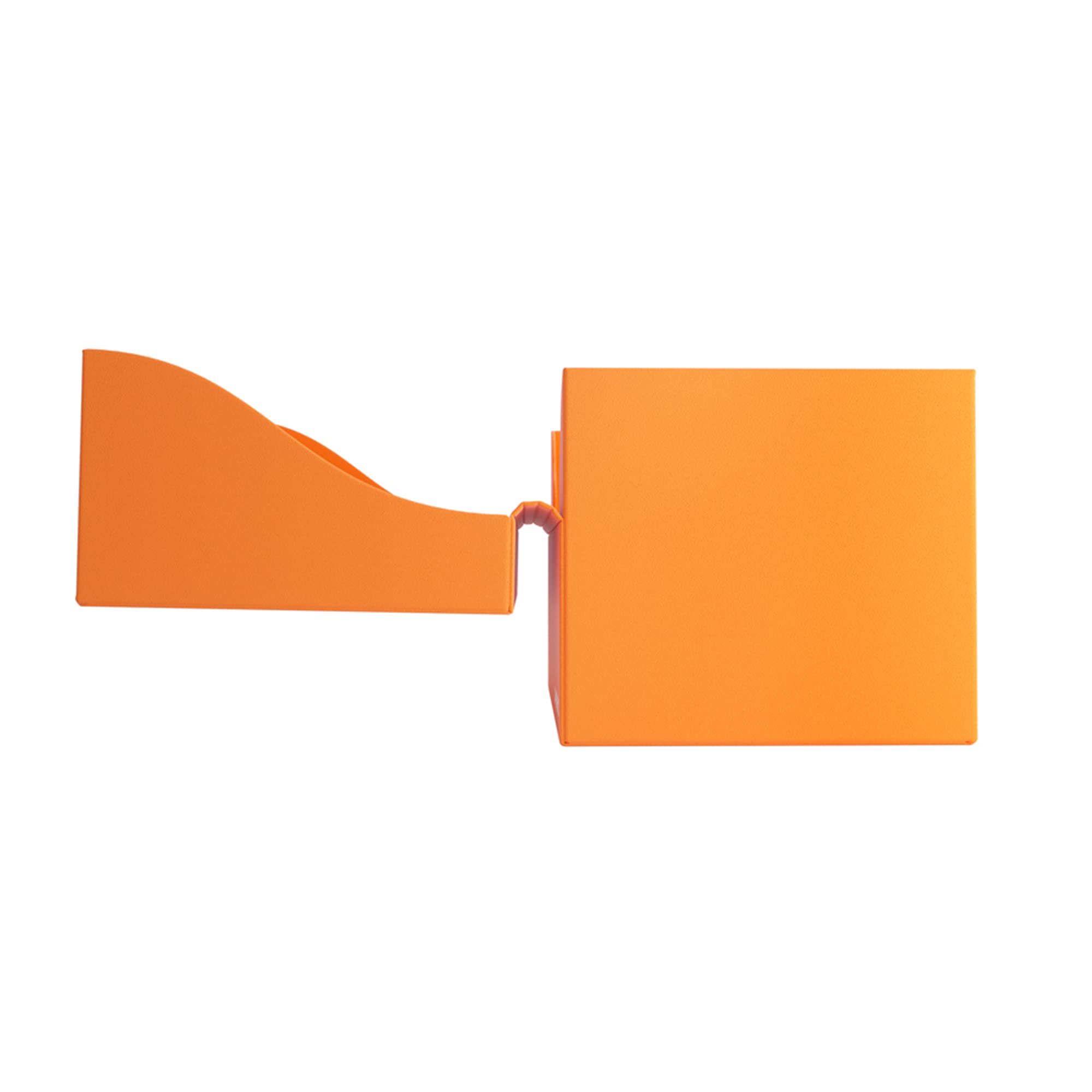 Gamegenic Side Holder 100+ XL Casual Deck Box | Double-Sleeved Card Storage with Flex Card Divider | Premium Card Protector | Cobra Neck Technology | Holds up to 100 Cards | Orange Color | Made