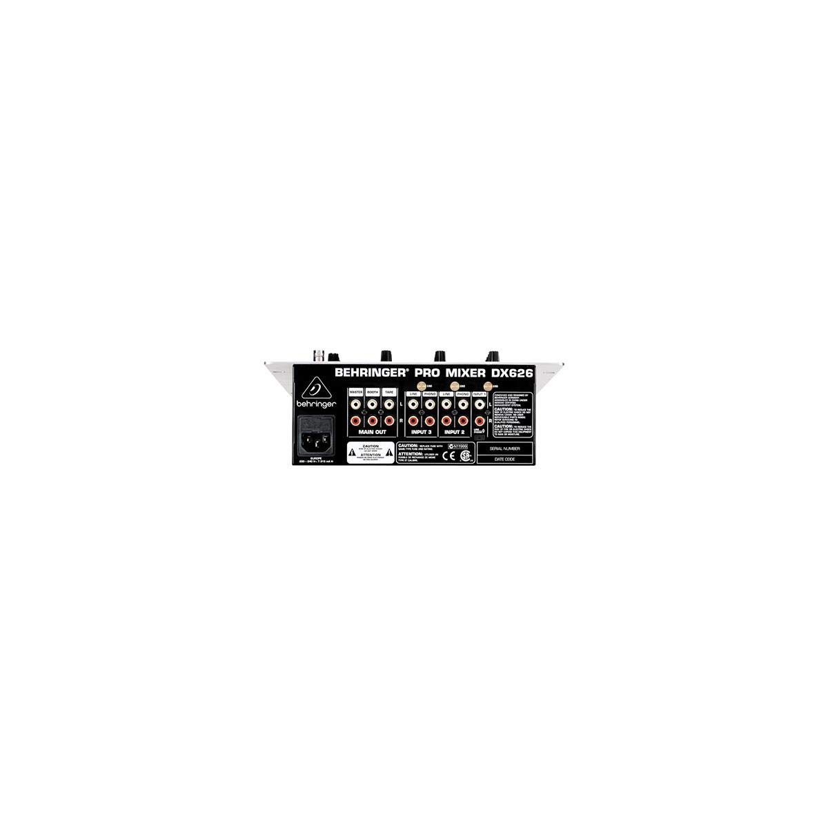 Behringer Pro Mixer DX626 3-Channel DJ Mixer