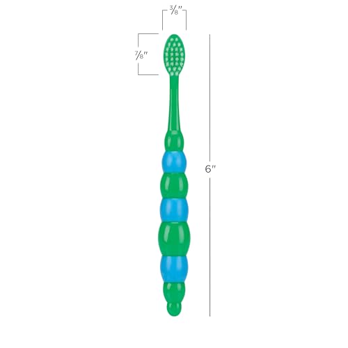 SmileGoods Y263 Child Toothbrush, 26 Tuft, Bubble Grip, Individually Packaged Toothbrushes, Assorted Colors, Bulk Pack of 72