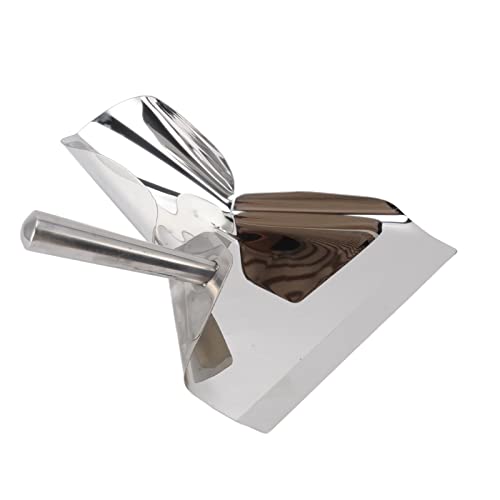 French Fry Scooper Food French Fries Shovel Bagger Popcorn Scoop Rustproof Stainless Steel for Cinemas Buffet