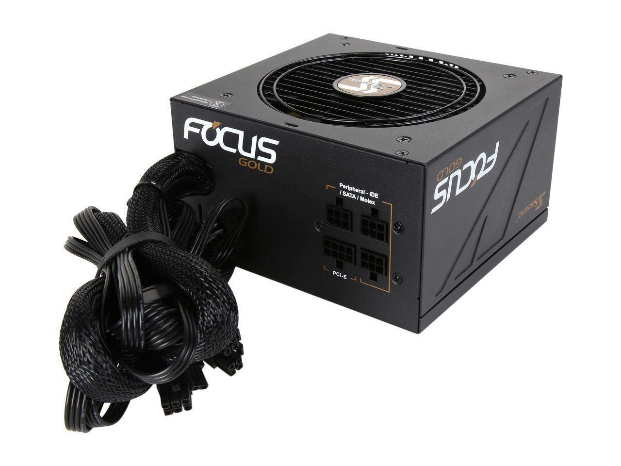 Seasonic FOCUS 650 Gold SSR-650FM 650W 80+ Gold ATX12V & EPS12V Semi-Modular 7 Year Warranty Compact 140 mm Size Power Supply