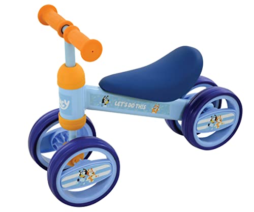Bluey Bobble Ride-On Toy - CharacterFAVOURITES Officially Licensed with Bluey and Friends! Robust, Comfortable, and Ideal for Imaginative Play - Suitable for Ages 1+, 37cm x 17cm x 47cm