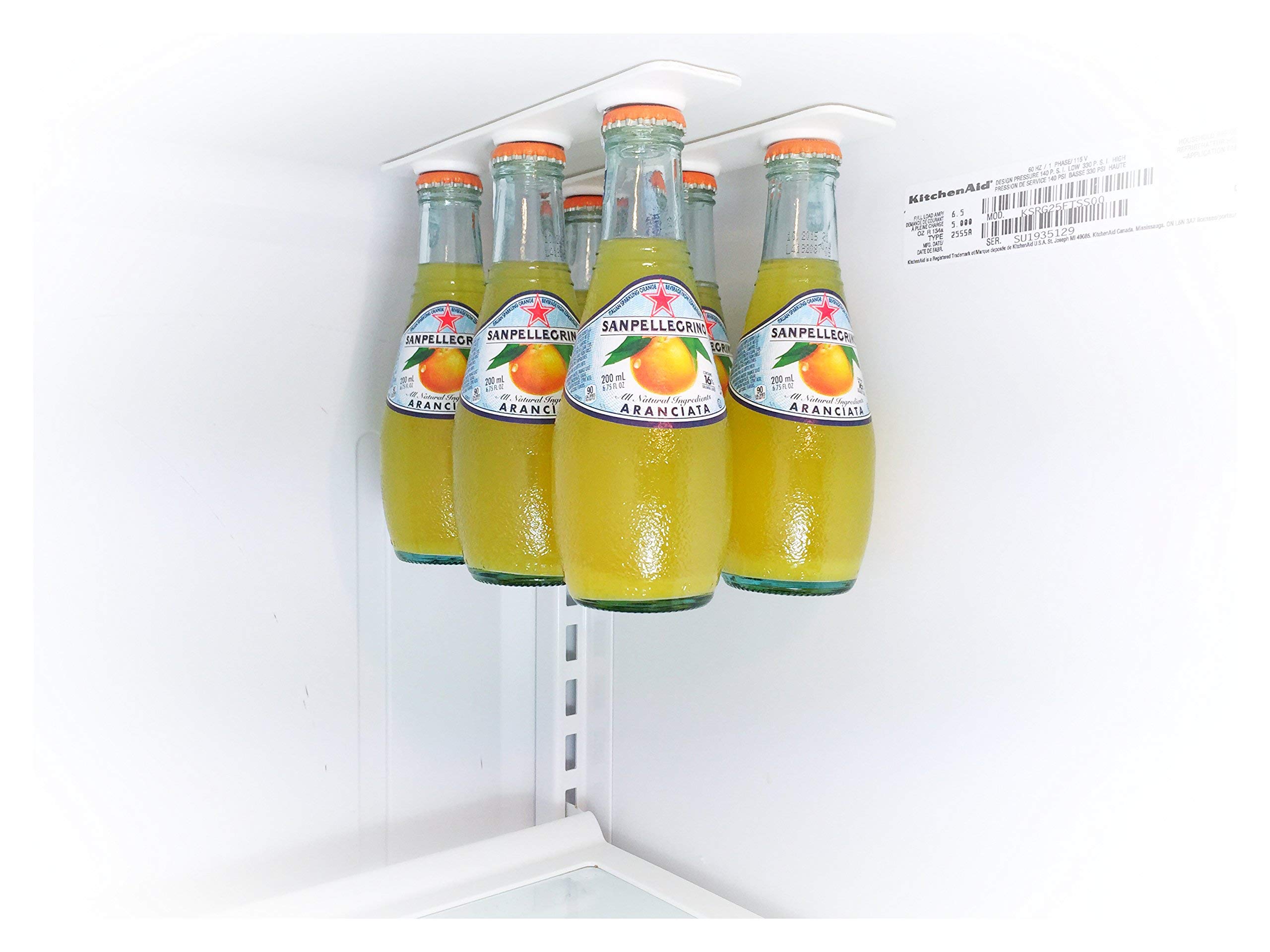 BottleLoft by the original Magnetic Bottle Hanger 2 Strip Pack (holds 6 bottles) by